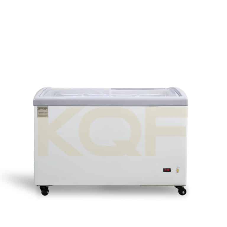 Commercial 4FT Chest Freezer With Sliding Curved Glass | KNQ Fatt SG